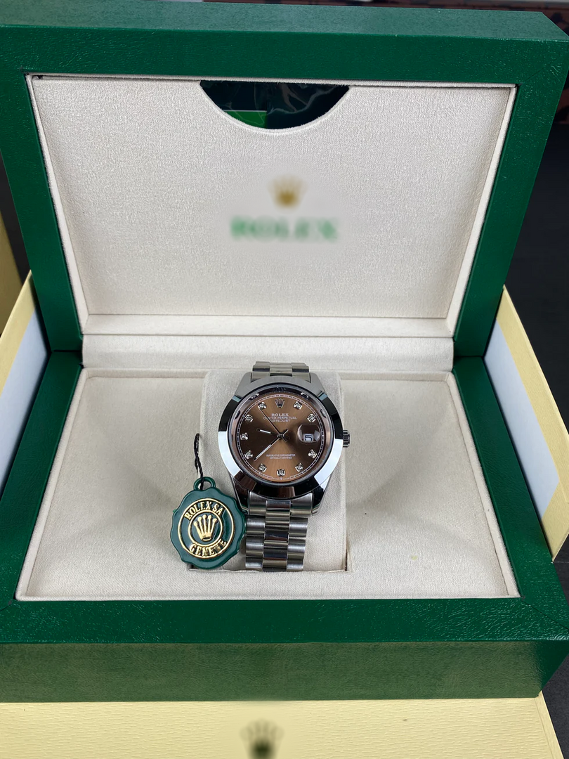 RLX Datejust Chocolate Diamond Dial – Wristroyalty